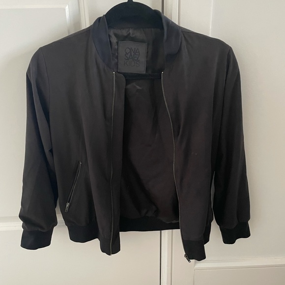 Ona Sae | Jackets & Coats | Ona Saez Dark Grey Suede Jacket | Poshmark